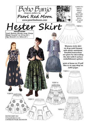 Hester Skirt – Boho Banjo art to wear