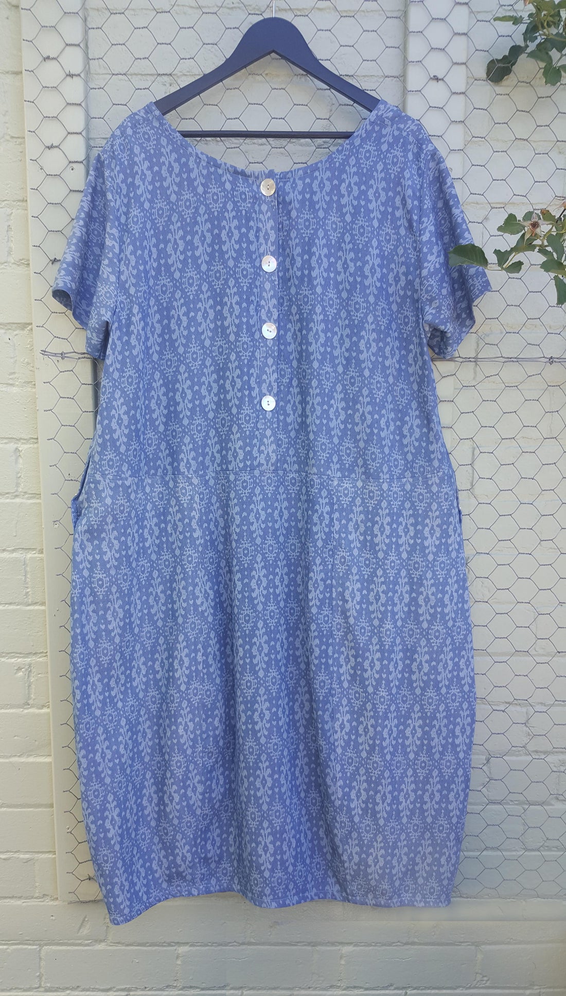 Skye Blue Dress pdf sewing pattern – Boho Banjo art to wear